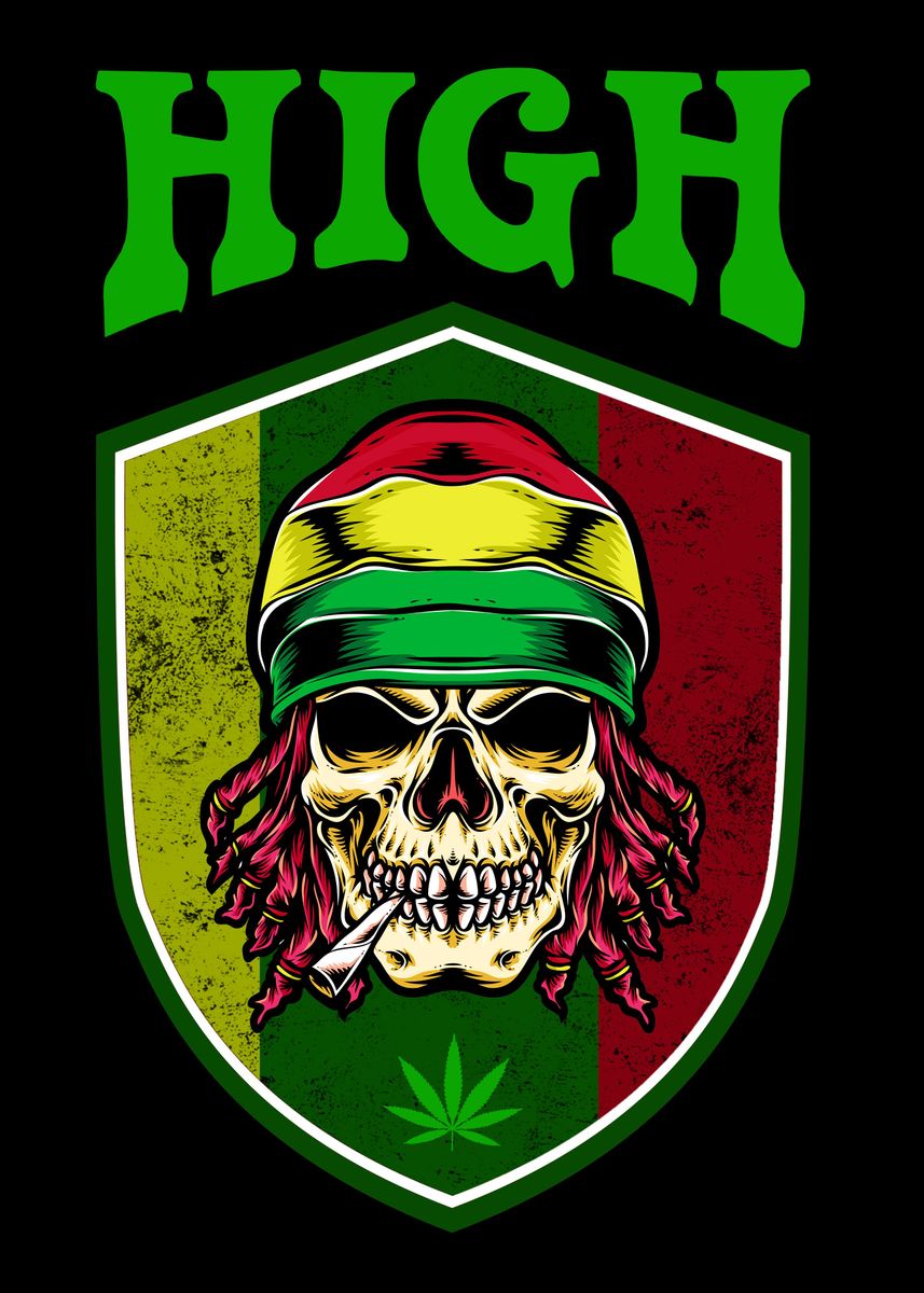 'Cannabis Weed Marihuana' Poster, picture, metal print, paint by Eye ...