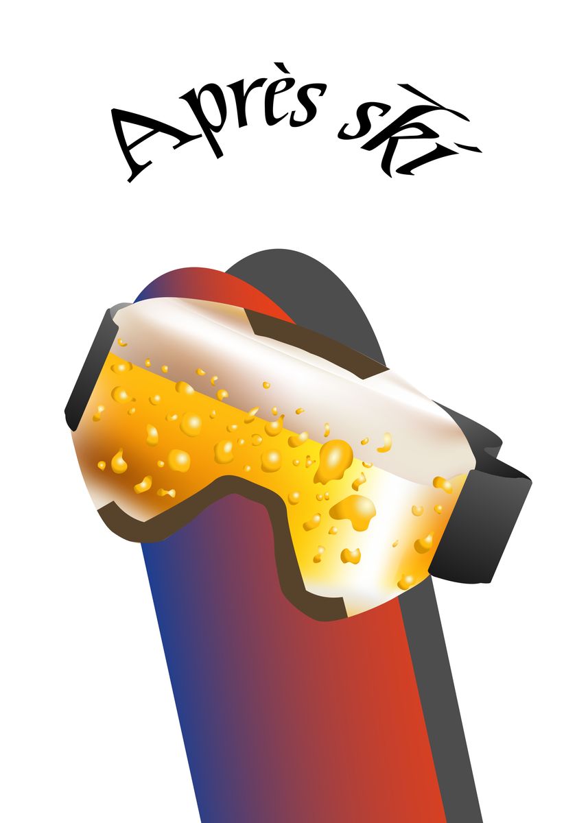 'Ski goggles' Poster, picture, metal print, paint by LeewardDesign ...