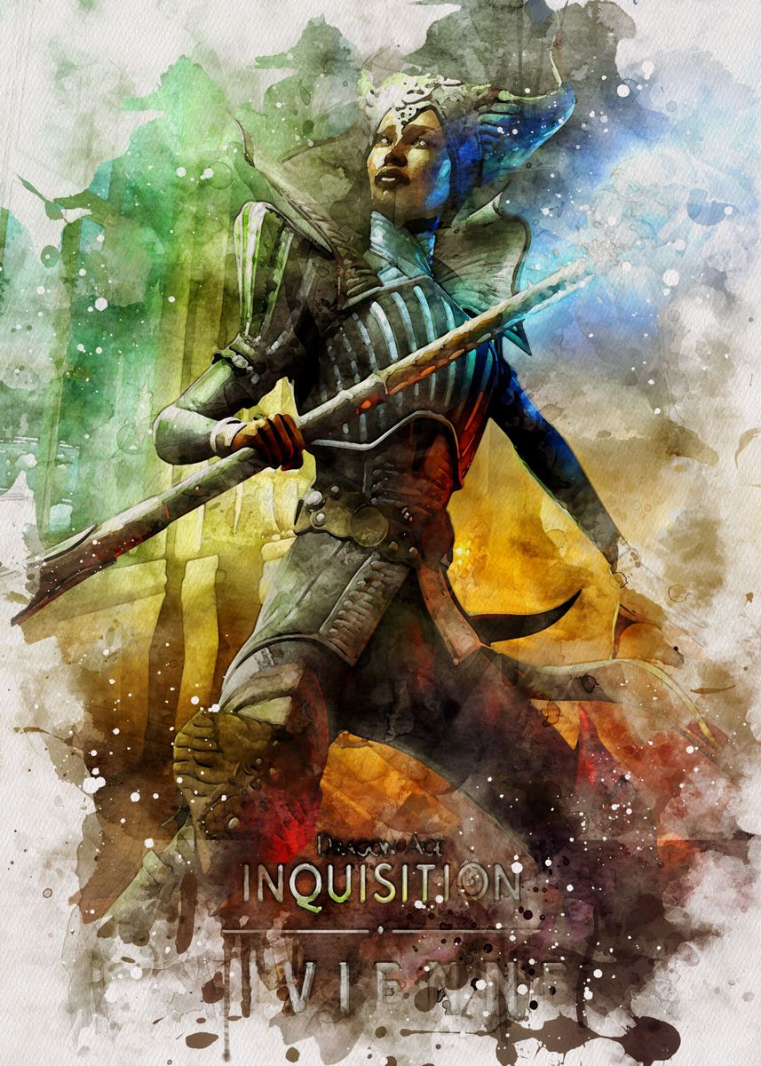 Dragon Age Inquisition' Poster By MarcosHarris Studio Displate ...