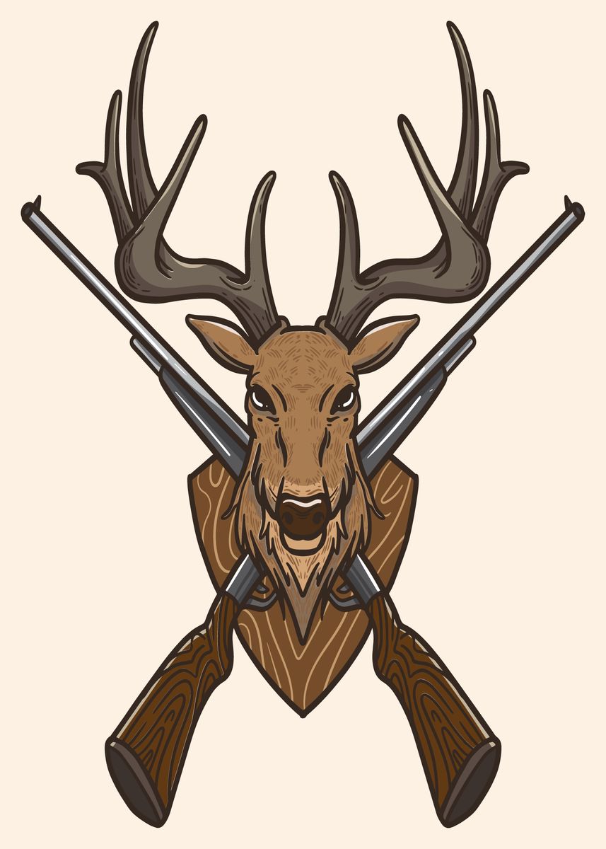 'Hunting Trophy' Poster, picture, metal print, paint by Bombdesign ...