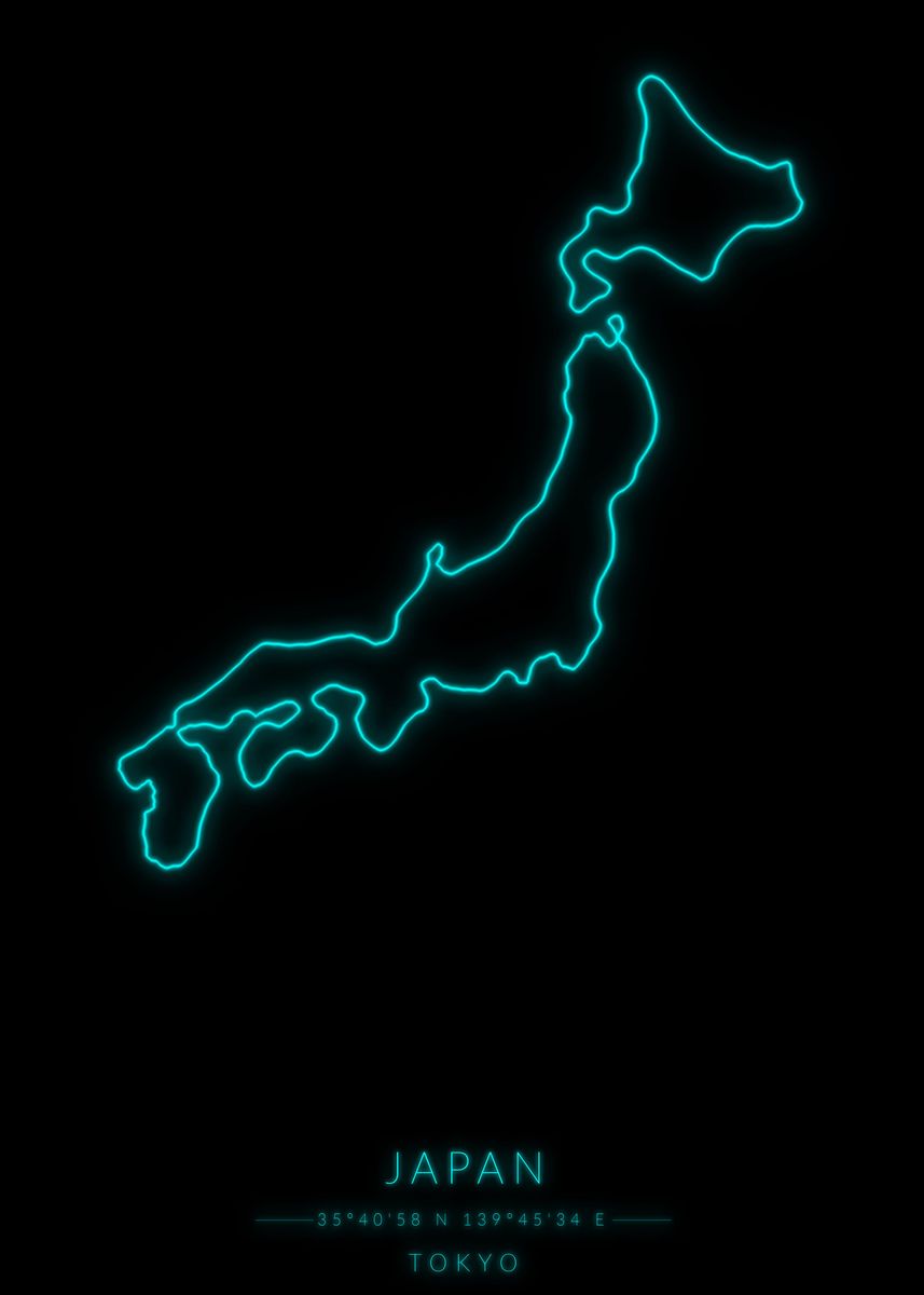 'Japan Neon' Poster by Jerhus | Displate
