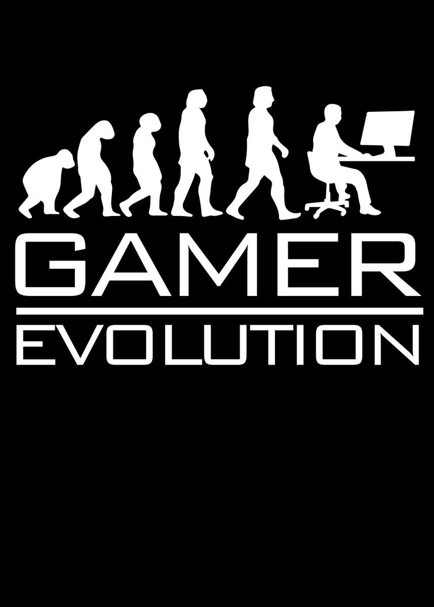 'Gamer Evolution' Poster by Mooon | Displate