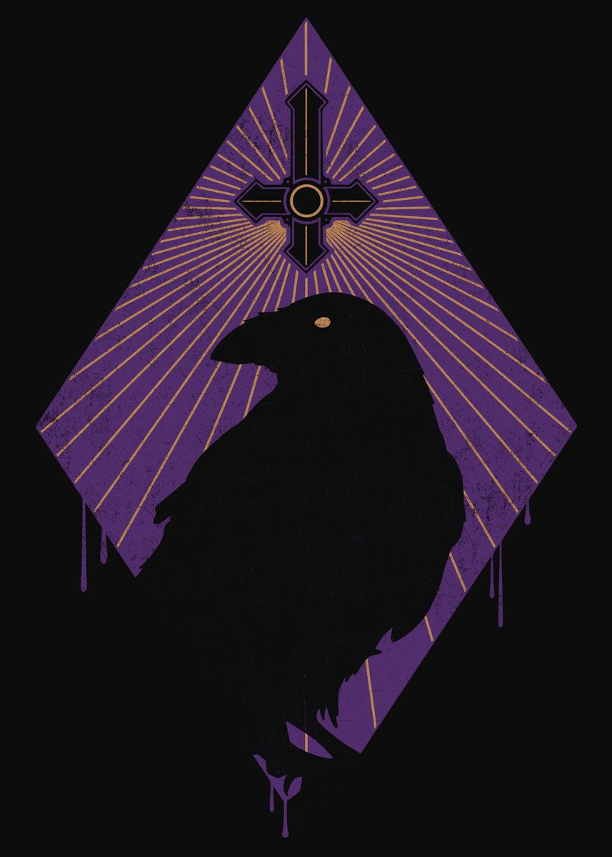 'The Raven' Poster, picture, metal print, paint by Getsousa Graphics in ...