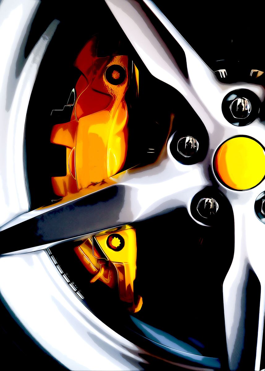 'cars rim' Poster, picture, metal print, paint by ReCreArtion | Displate