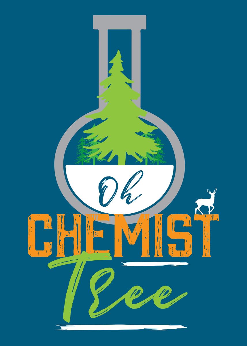 'Oh Chemist Tree' Poster by Sabine Langer | Displate