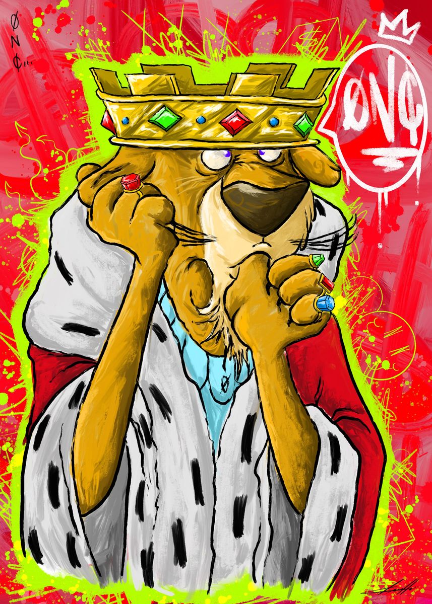 'BABY KING' Poster, picture, metal print, paint by O N C | Displate