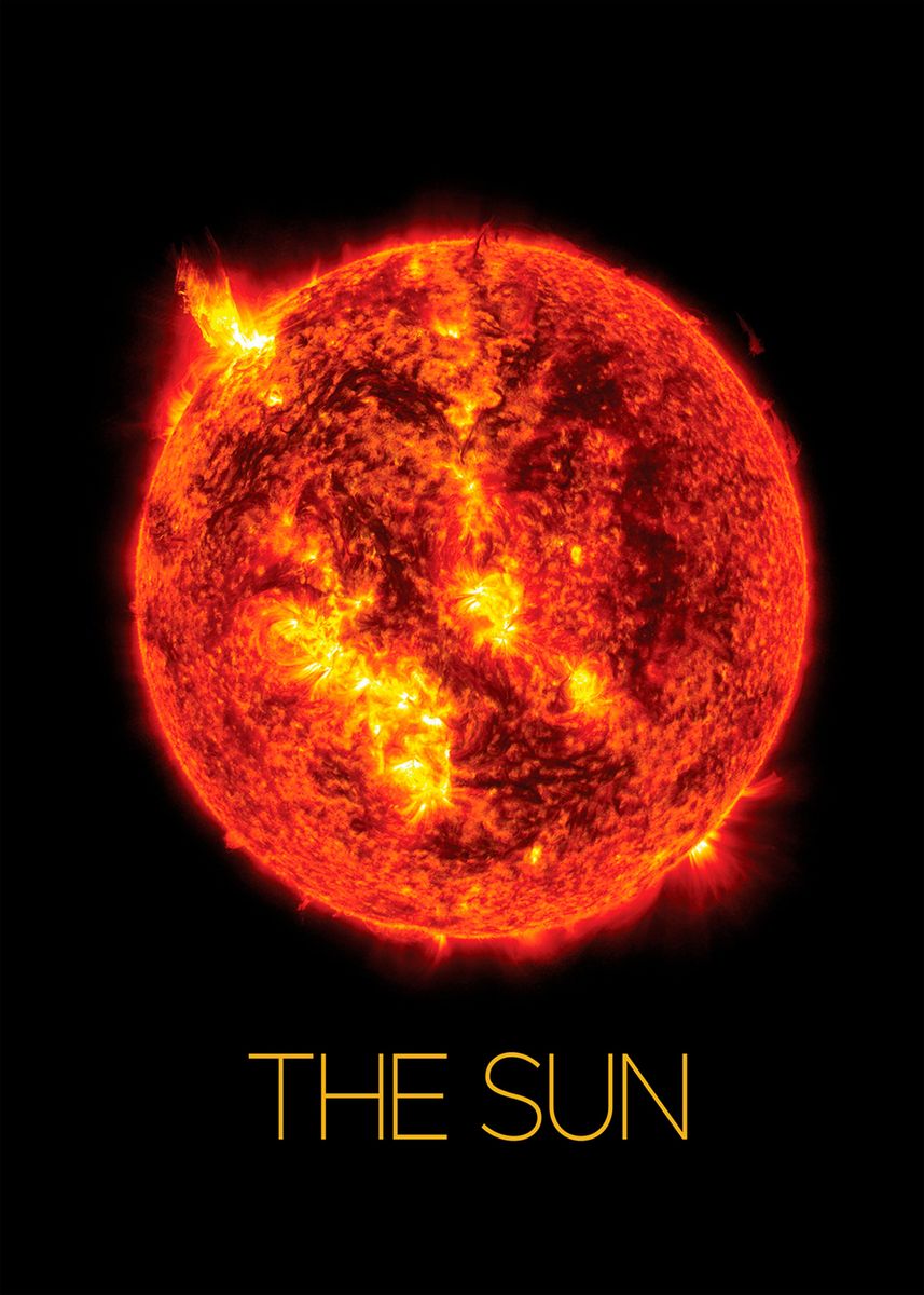 'The Sun' Poster, picture, metal print, paint by Mads Andersen | Displate
