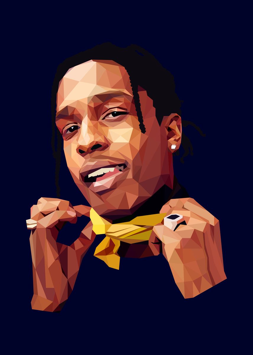 'ASAP Rocky' Poster by Yanz Studio | Displate