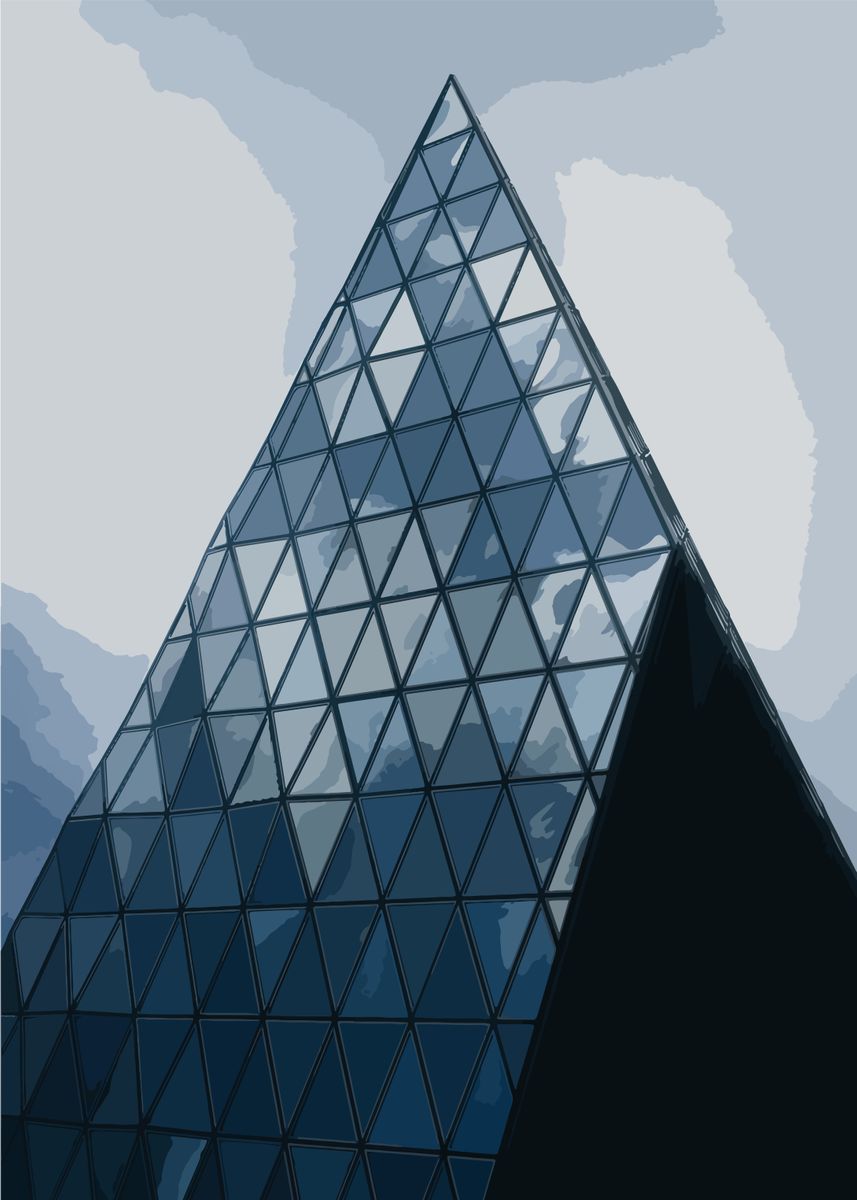 'Pyramid' Poster by Florian Schmid | Displate