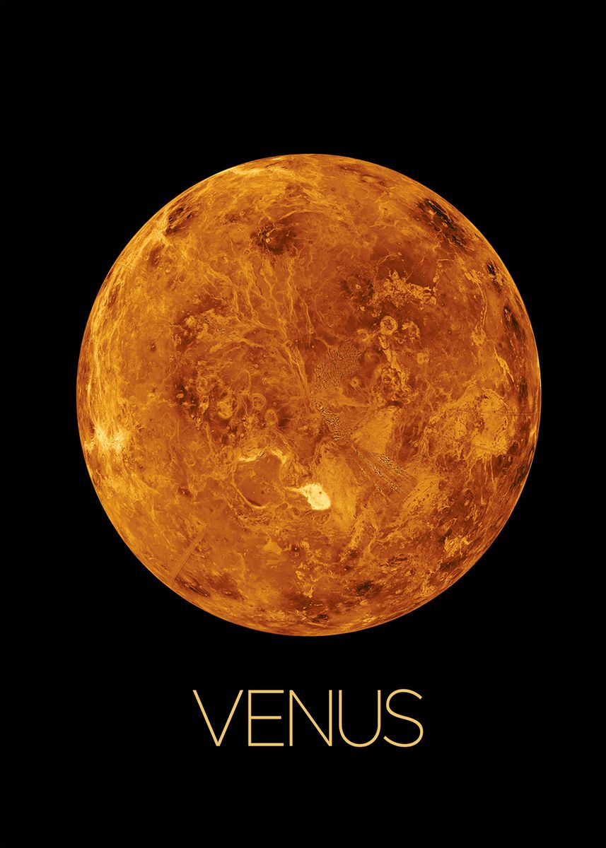 'Venus Planet' Poster, picture, metal print, paint by Mads Andersen ...