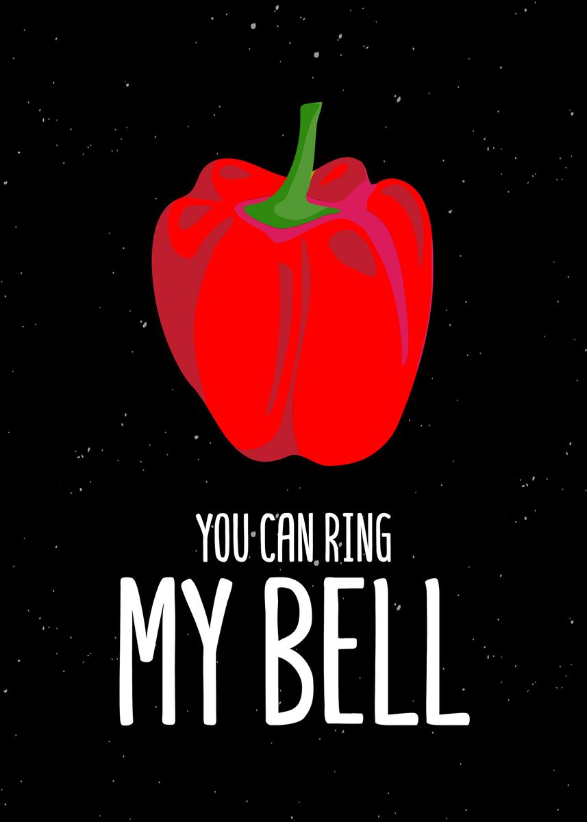 'My Bell Funny Wall Art' Poster, picture, metal print, paint by ...