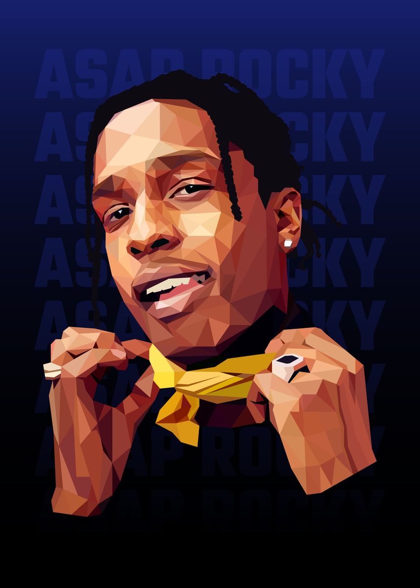 'ASAP Rocky' Poster by Yanz Studio | Displate