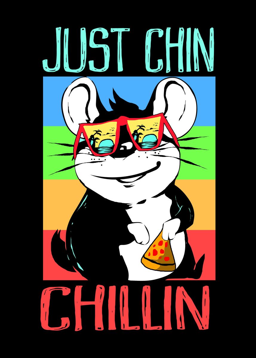 'Chinchilla Chinchillin Pet' Poster by FunnyGifts | Displate