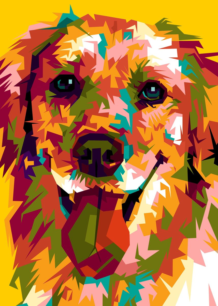 'Pet Dog' Poster, picture, metal print, paint by AMIRUDIN 06 | Displate