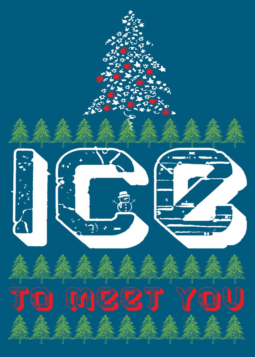 'Ice To Meet You' Poster, picture, metal print, paint by Sabine Langer ...