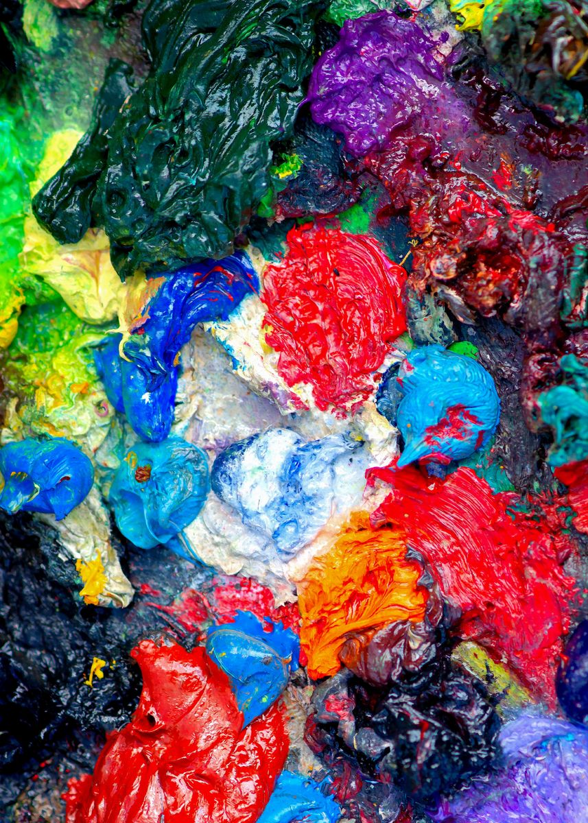 'A Mix Of Art Paints' Poster by Art Ofphotos | Displate