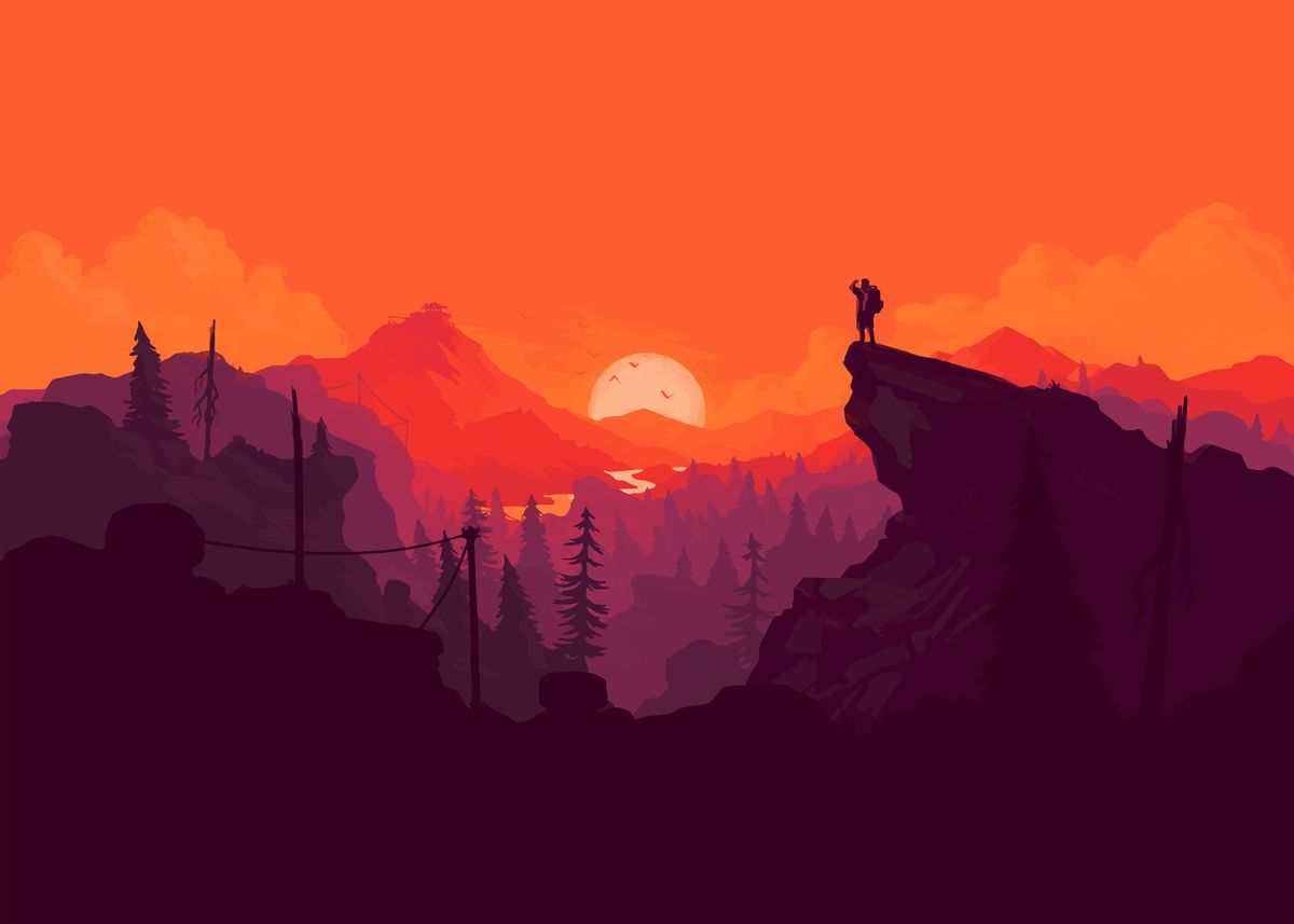 'Firewatch' Poster by Kunyah | Displate