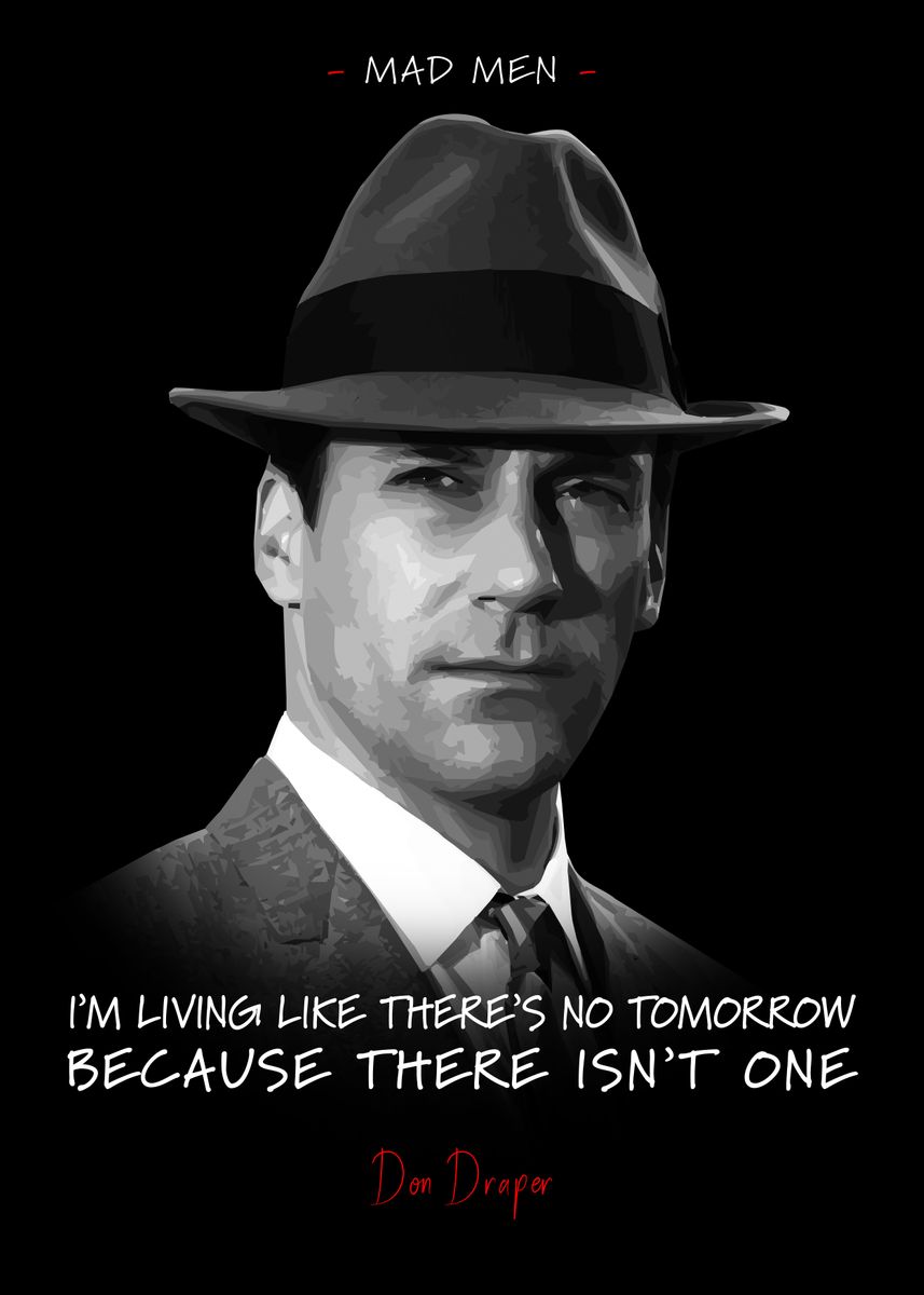 'Don Draper' Poster, picture, metal print, paint by DesignerMind | Displate