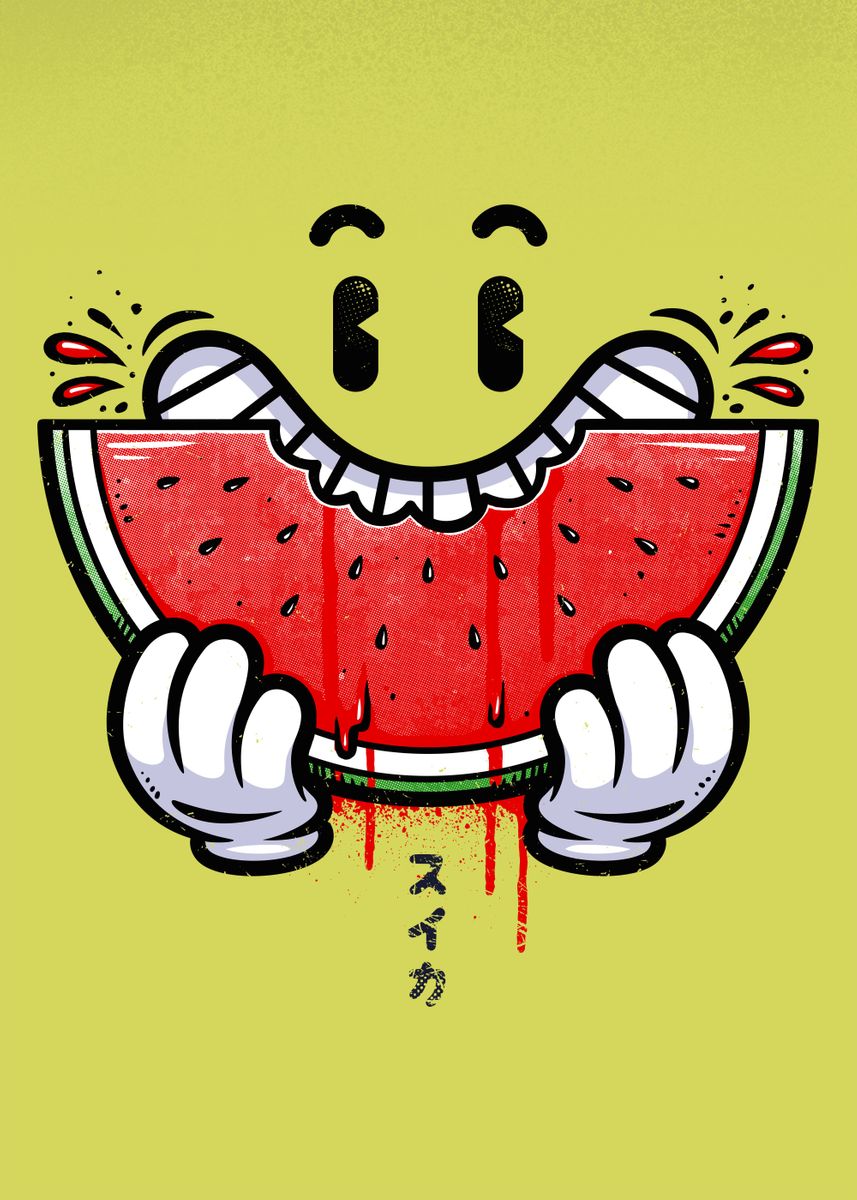 'Nom Nom' Poster, picture, metal print, paint by StudioM6 Designs ...