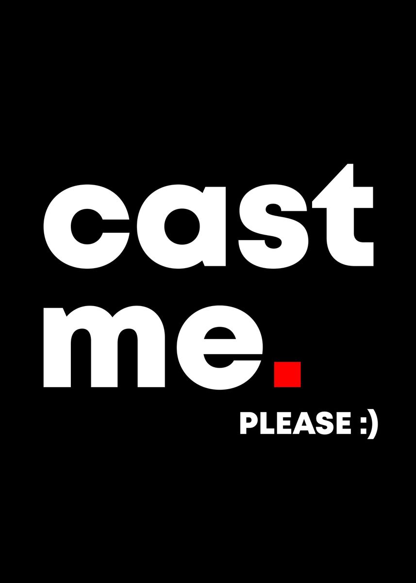 'Cast Me Funny Actor Quote' Poster, picture, metal print, paint by ...
