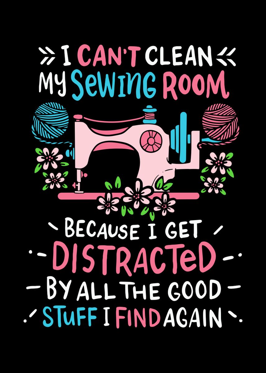 'My Sewing Room' Poster by Shiva121 | Displate