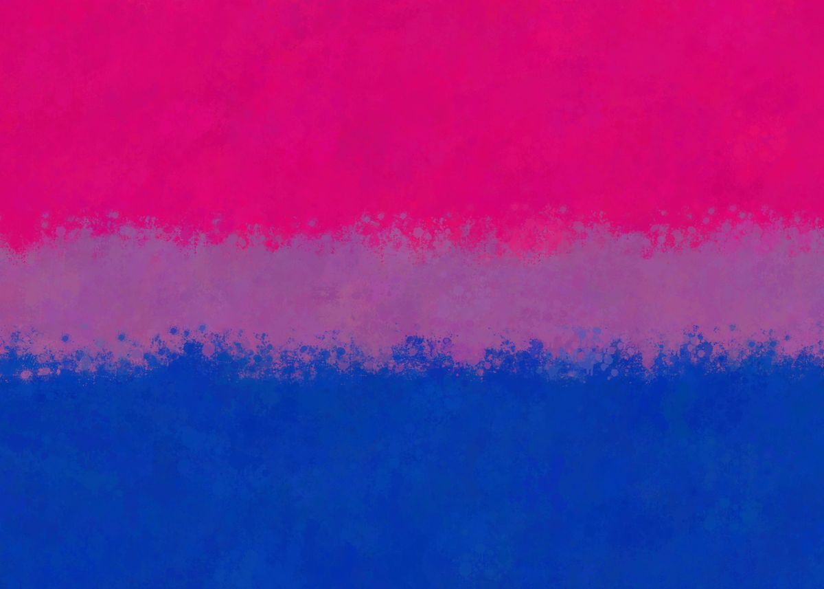 'Bisexual Pride Flag' Poster by Green Pete | Displate