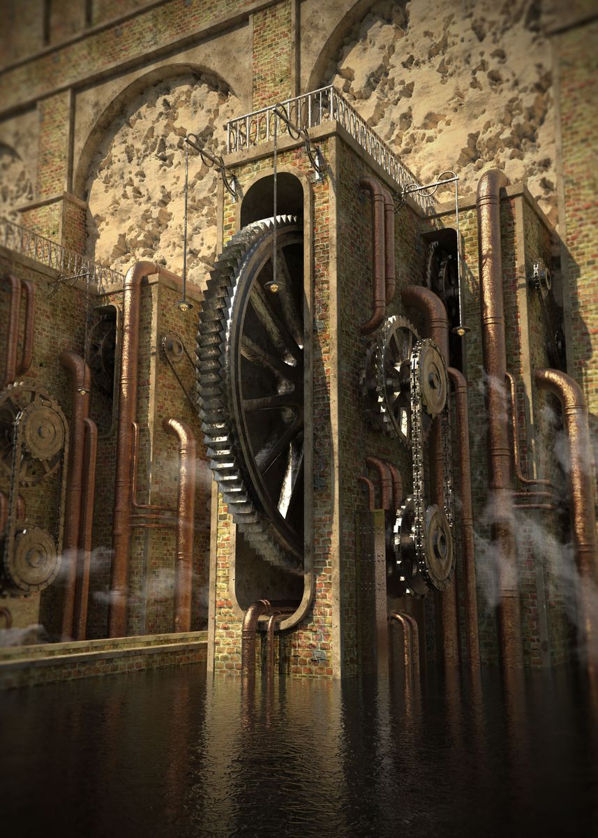 'Steam Powered Machines' Poster, picture, metal print, paint by Luca ...