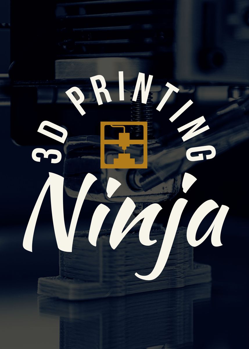'3D Printer Ninja ' Poster, picture, metal print, paint by ...