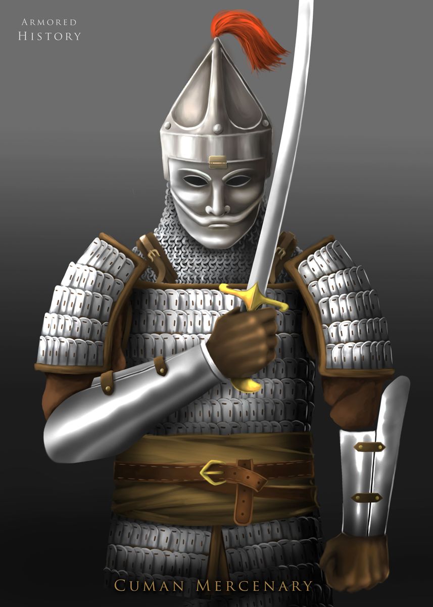 'Cuman Warrior' Poster, picture, metal print, paint by Armored History ...