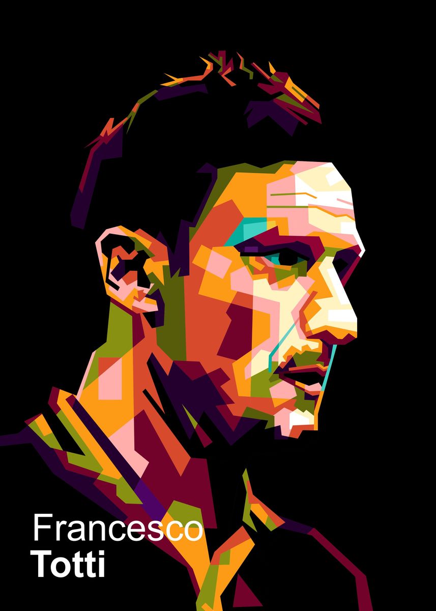 'Francesco Totti' Poster by AMIRUDIN 06 | Displate