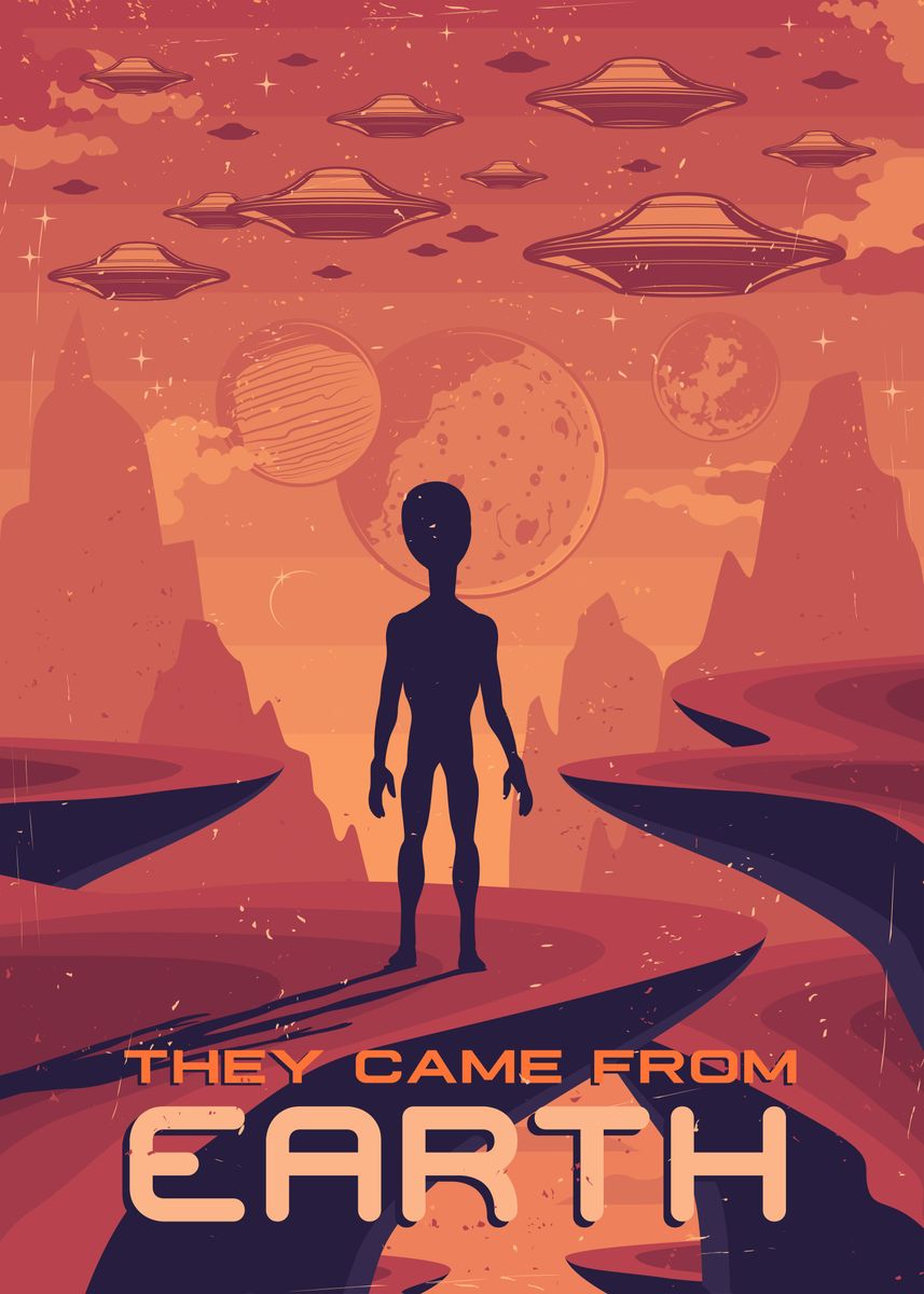 'Earth Invasion' Poster by Kunyah | Displate