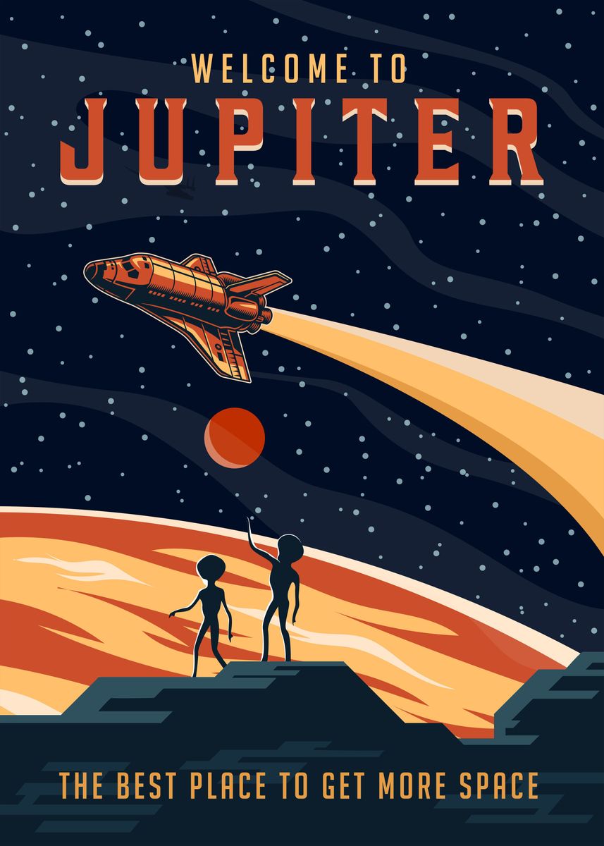 'Welcome to Jupiter' Poster by Kunyah | Displate