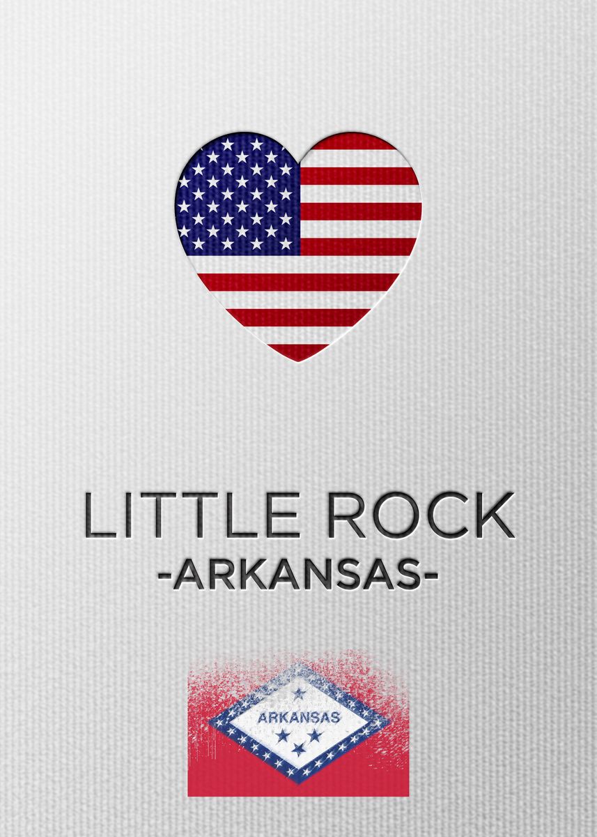 'Little Rock Arkansas' Poster, picture, metal print, paint by Manuel ...