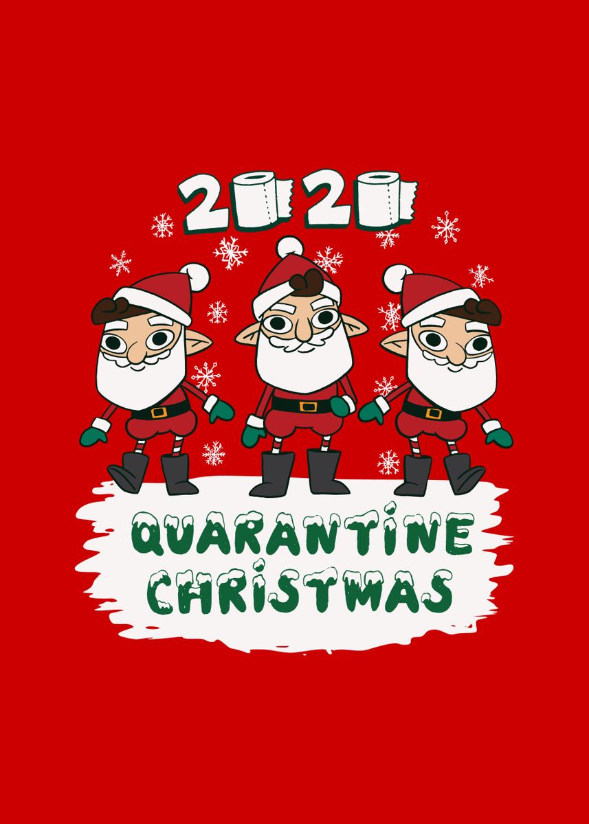 '2020 Quarantine Christmas' Poster by cecatto | Displate