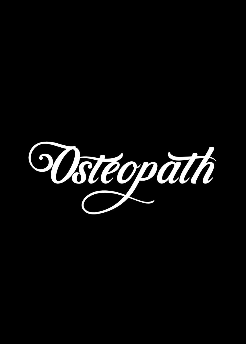 'Osteopath' Poster, picture, metal print, paint by dr3designs | Displate