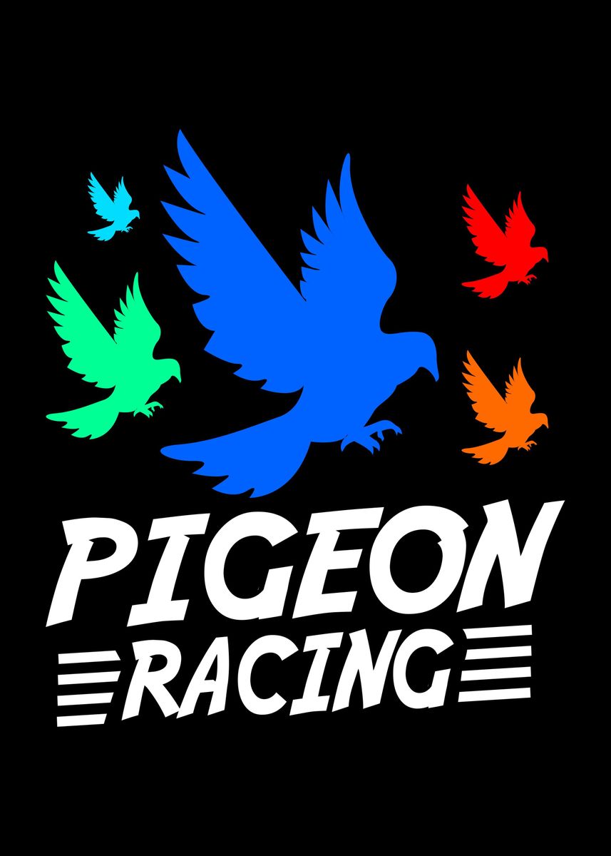 'Pigeon Bird Flying' Poster, picture, metal print, paint by FunnyGifts ...