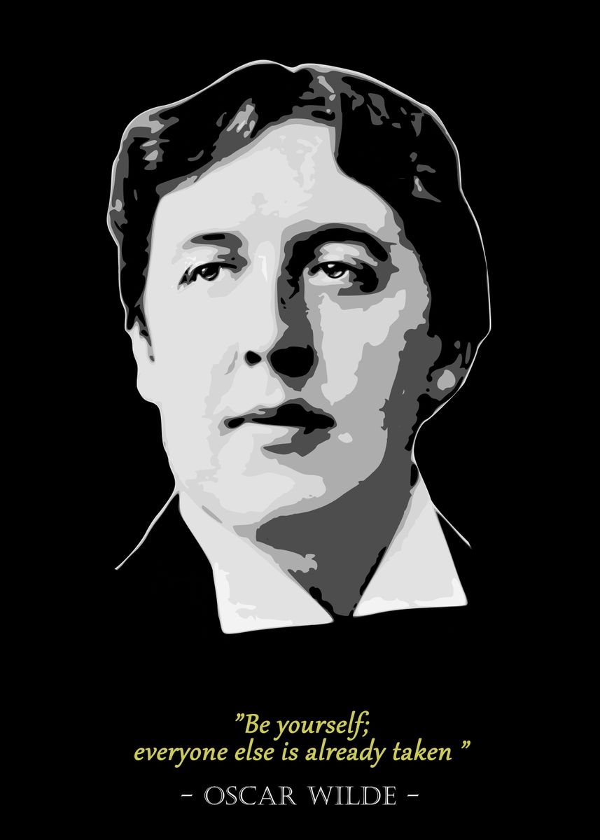 'Oscar Wilde Quote' Poster, picture, metal print, paint by Filip ...