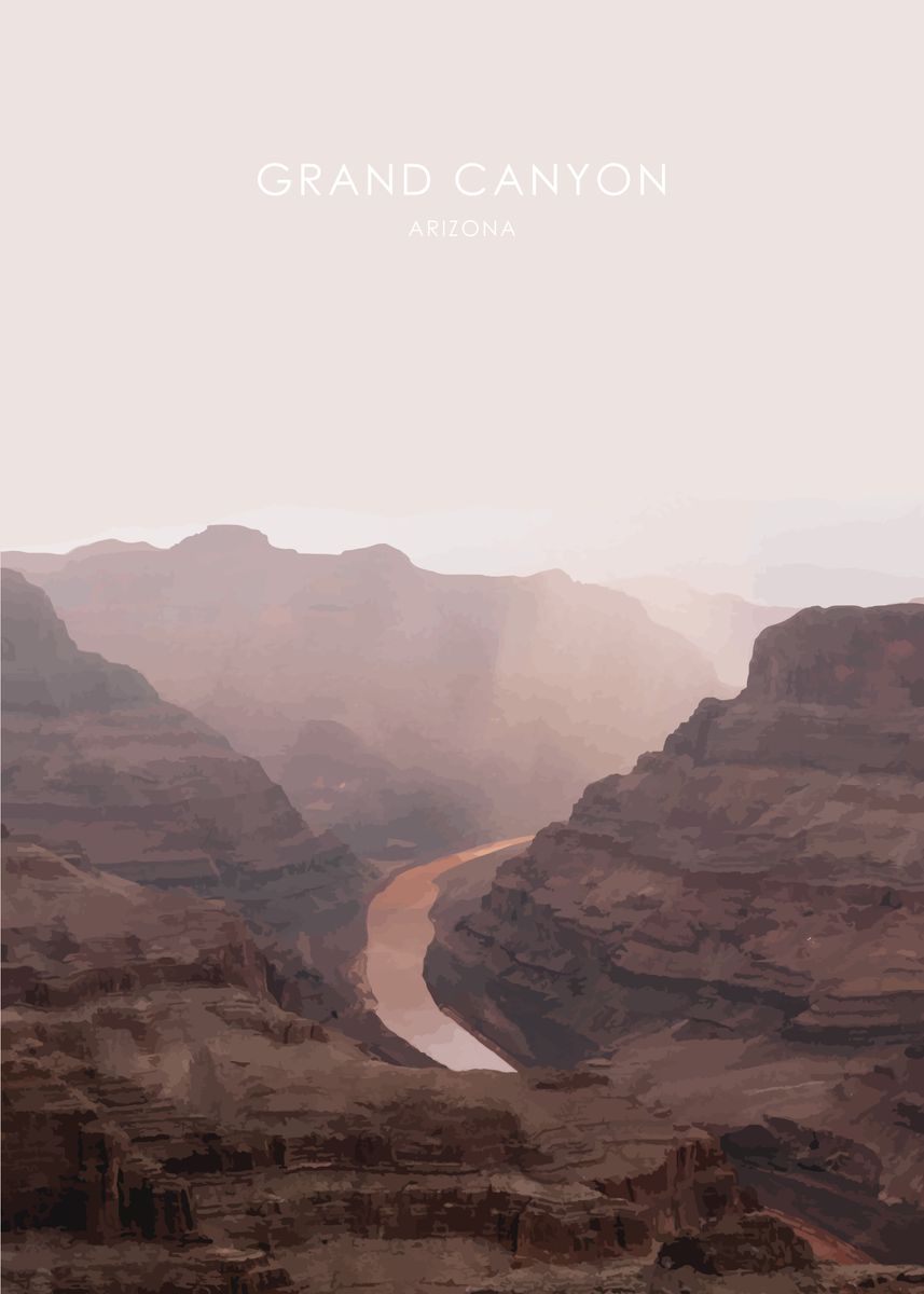 'Grand Canyon National Park' Poster, picture, metal print, paint by aio ...