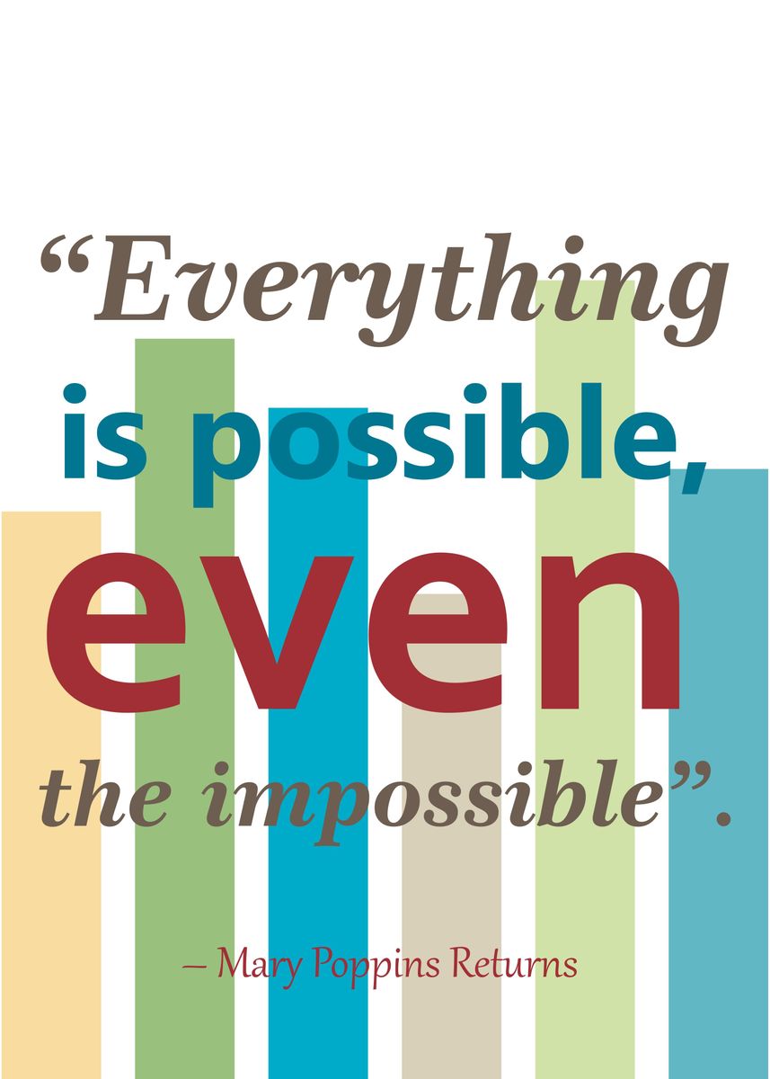 'Everything is possible ' Poster by Green Goblin | Displate