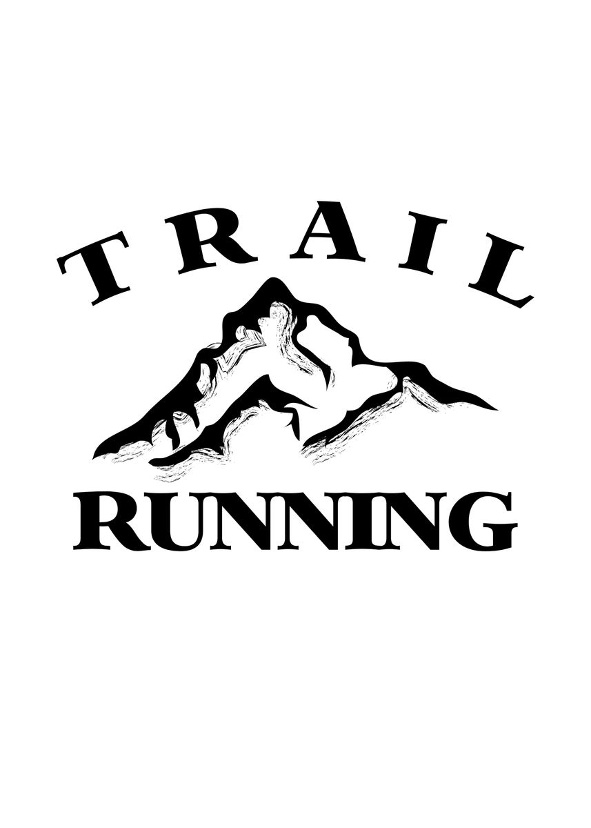'Trail Running' Poster, picture, metal print, paint by bananadesign ...