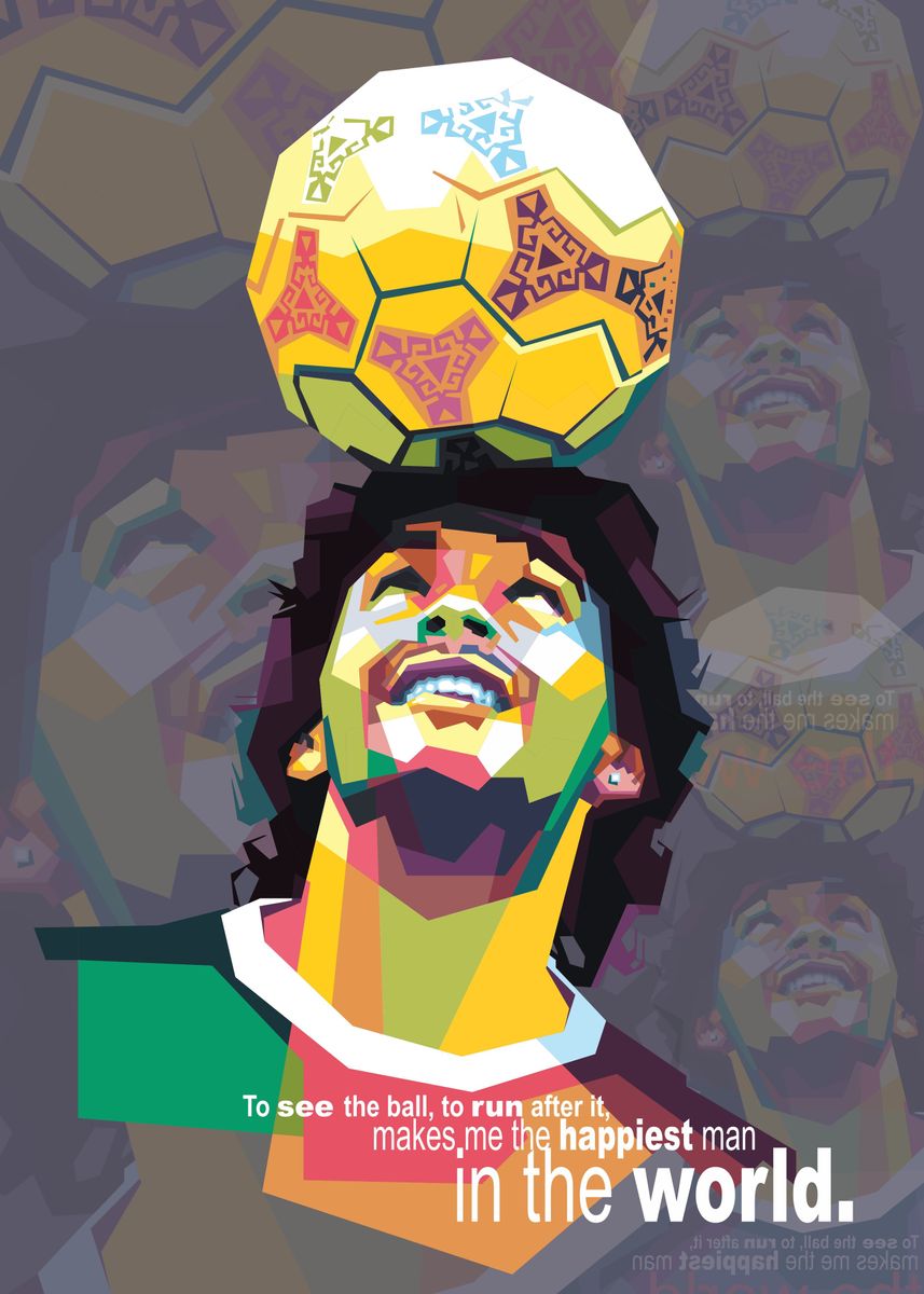 'Football Player Legend' Poster by Ant Sepulchre | Displate