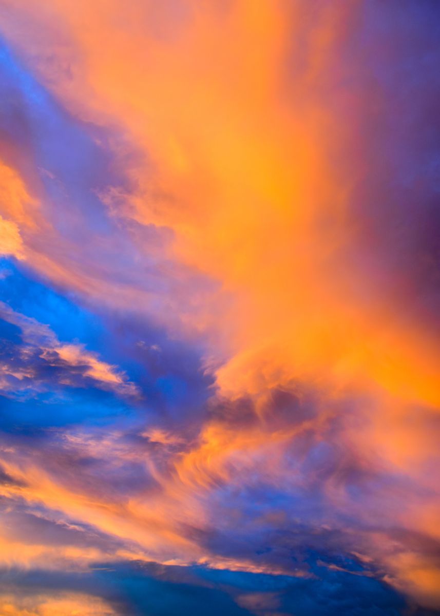 'Sunset Sky' Poster, picture, metal print, paint by Jeff Burton | Displate