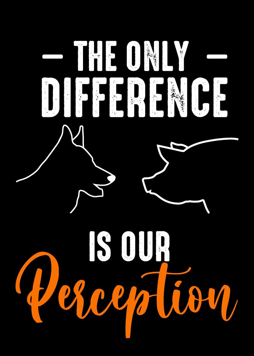 'The Only Difference Is Our' Poster, picture, metal print, paint by ...