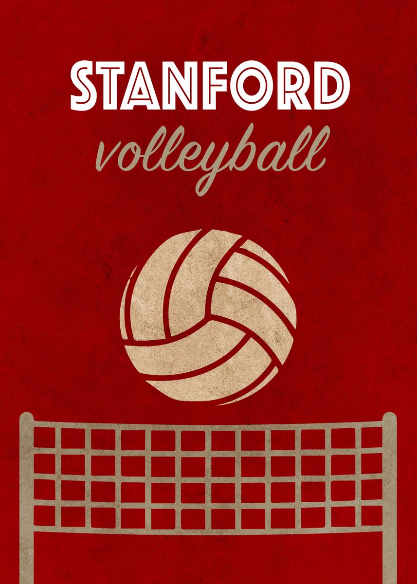 'Stanford Volleyball Team' Poster by Design Turnpike | Displate