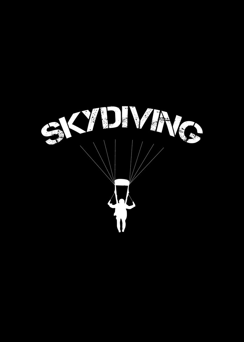 'Skydiving Skydive' Poster by dr3designs | Displate