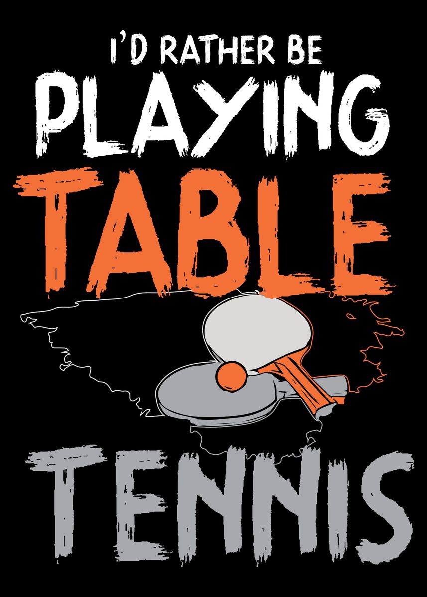 'table tennis sports pingp' Poster, picture, metal print, paint by ...