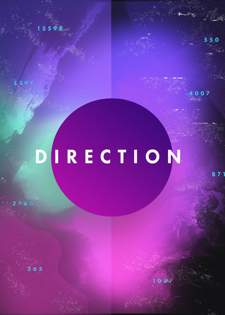 'Direction' Poster, picture, metal print, paint by Jesse Lennon | Displate