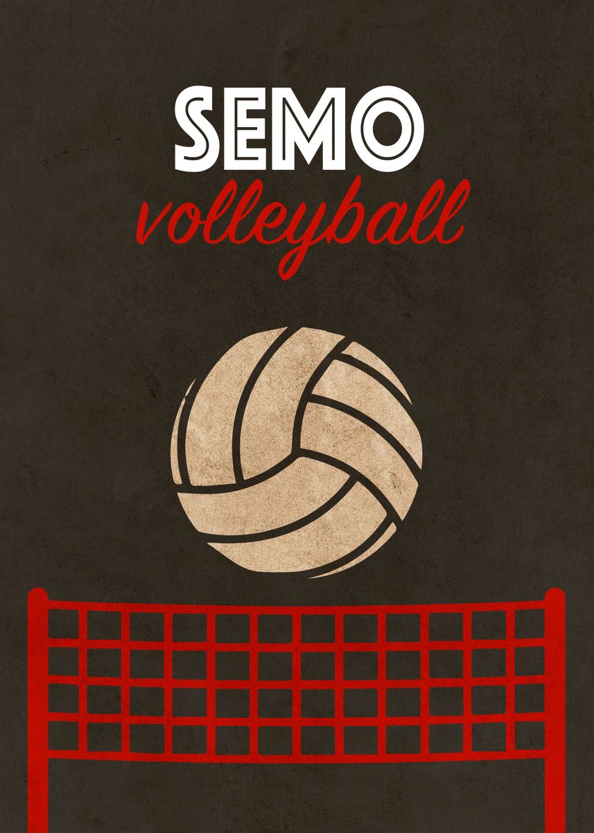 'Semo College Volleyball' Poster by Design Turnpike | Displate