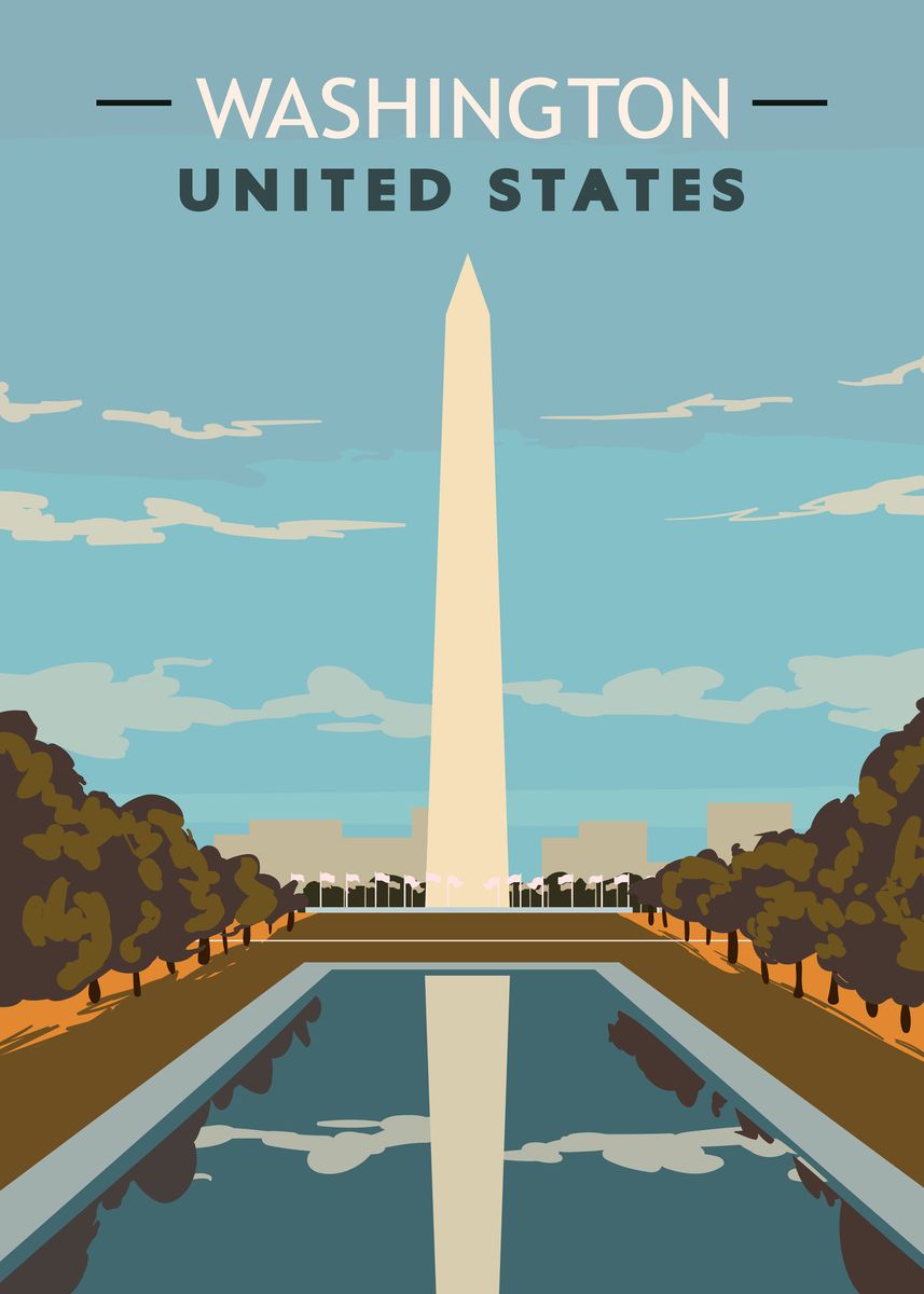 'Washington DC' Poster by Designersen | Displate