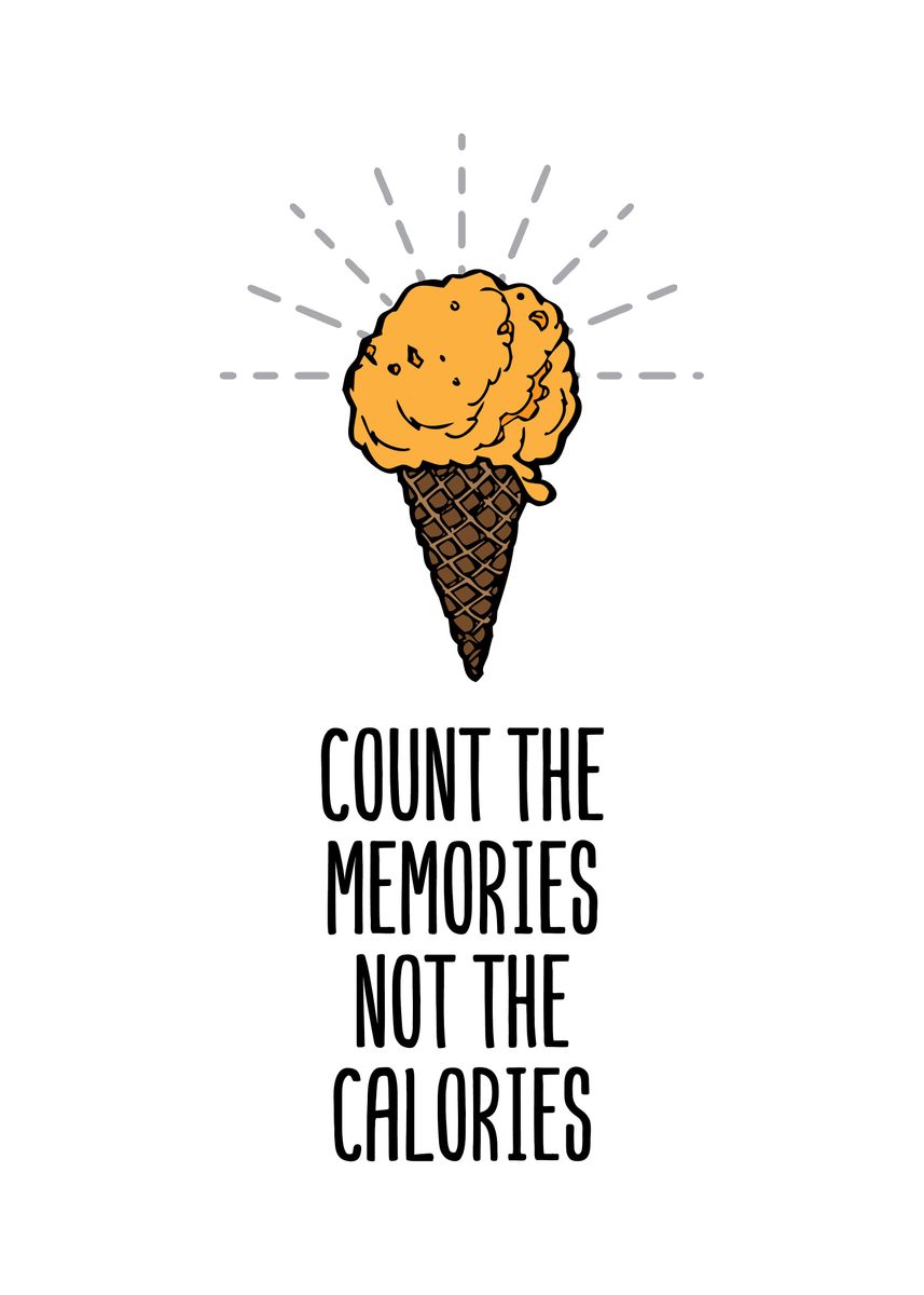 'Funny Calories Wall Art' Poster, picture, metal print, paint by ...